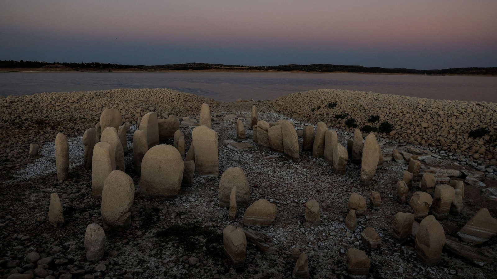 'Spanish Stonehenge' has reemerged amid Europe's sizzling drought - ABC ...