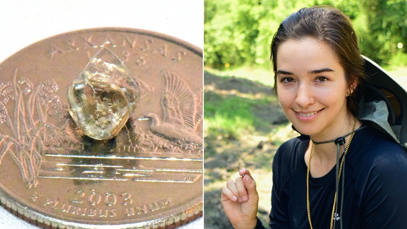 After 3-week search, woman finds 2.3-carat diamond at Arkansas park for engagement ring - ABC News