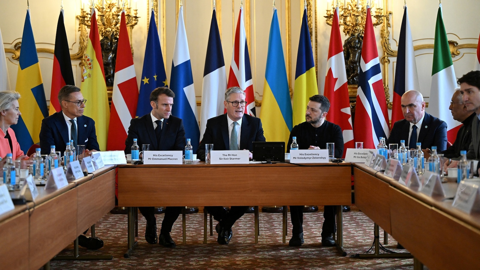 British prime minister announces framework for peace plan after summit ...