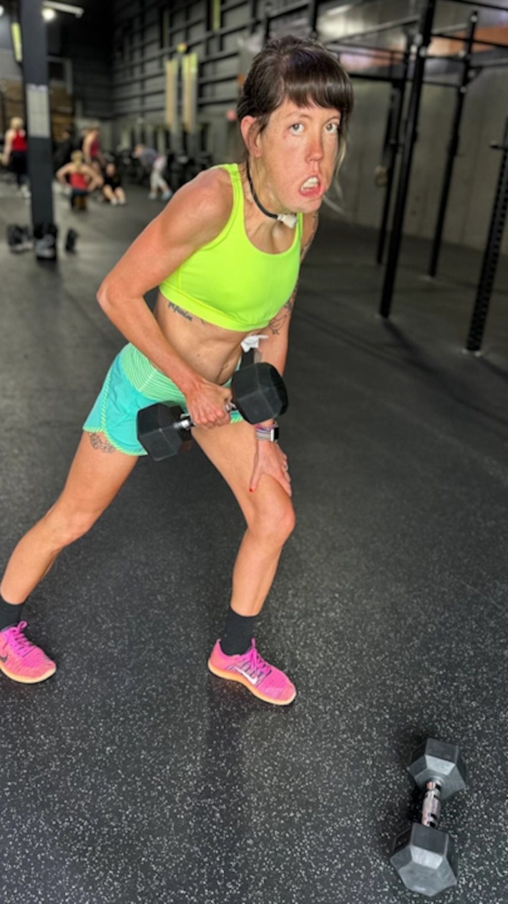 Video 34-year-old Crossfitter competes using feeding tube - ABC News