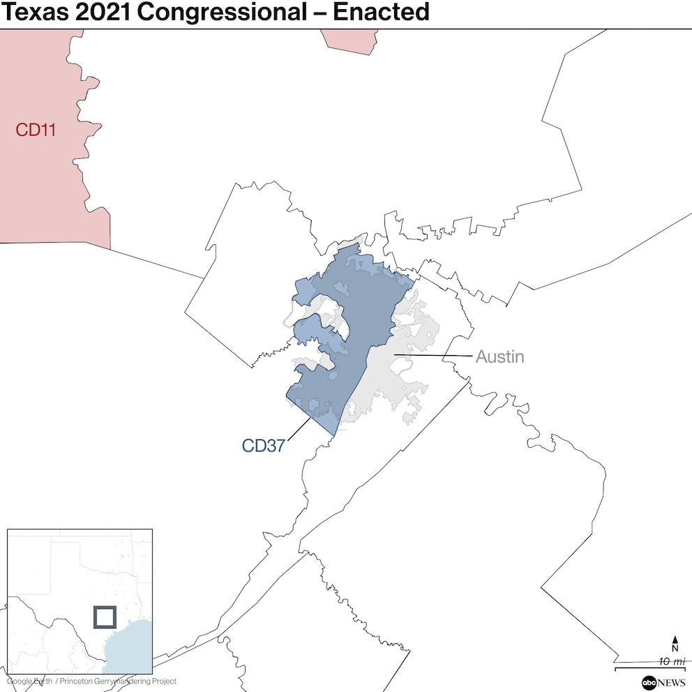 GOP's Texas map has Austin residents sharing district with rural Texans ...