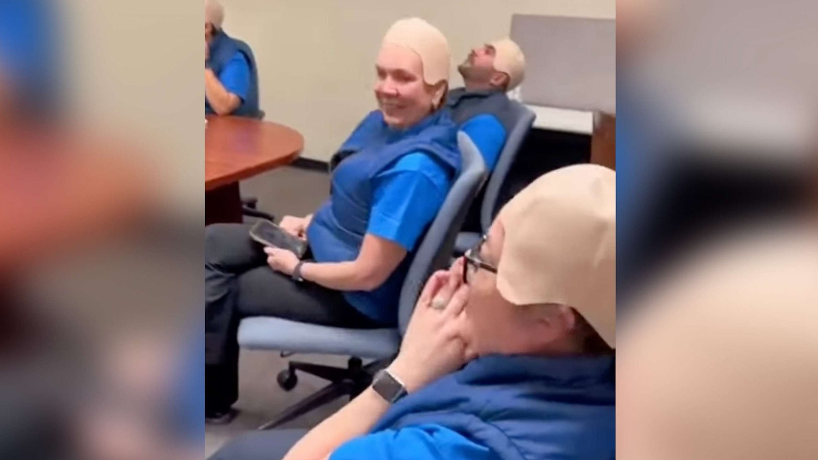 Co-workers prank employee on his last day before retiring - ABC News