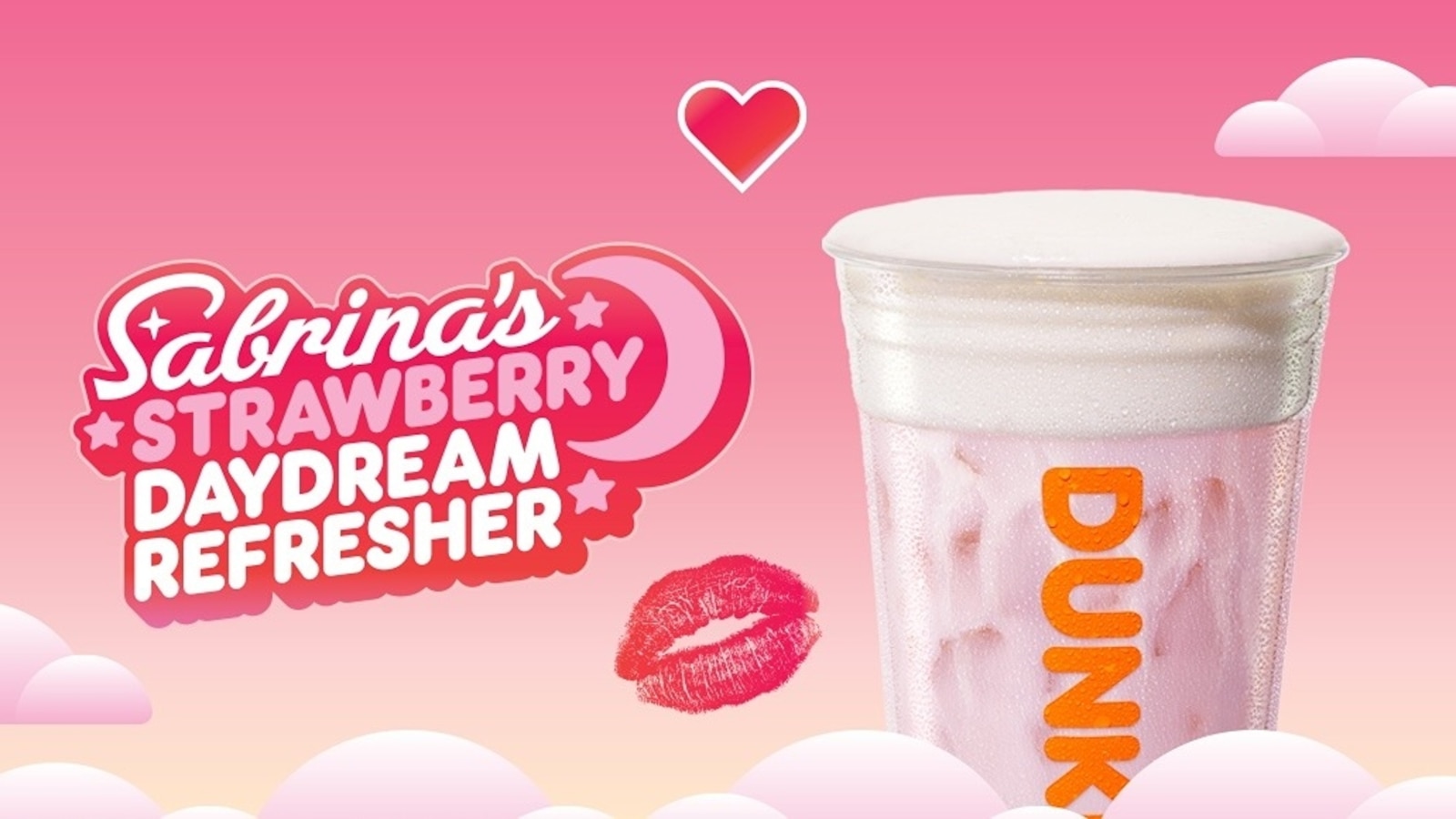 New Sabrina Carpenter Strawberry Dream Refresher debuts at Dunkin ...