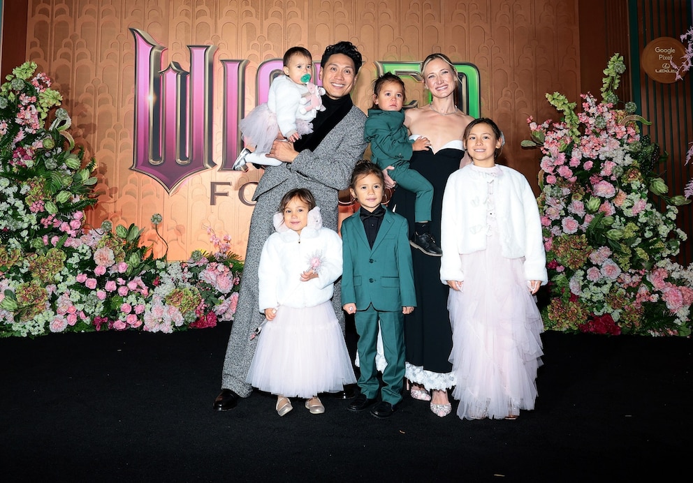 Jon M. Chu brings whole family to 'Wicked: For Good' premiere - Good Morning America