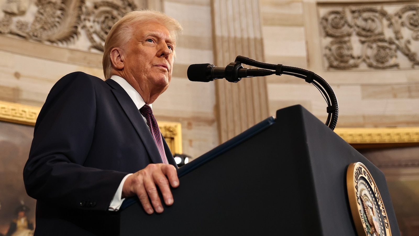 Read Donald Trumps Inauguration Speech Transcript Abc News