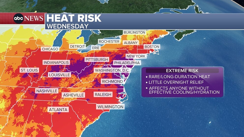 Dangerous heat blankets East Coast: When relief is coming - Good ...