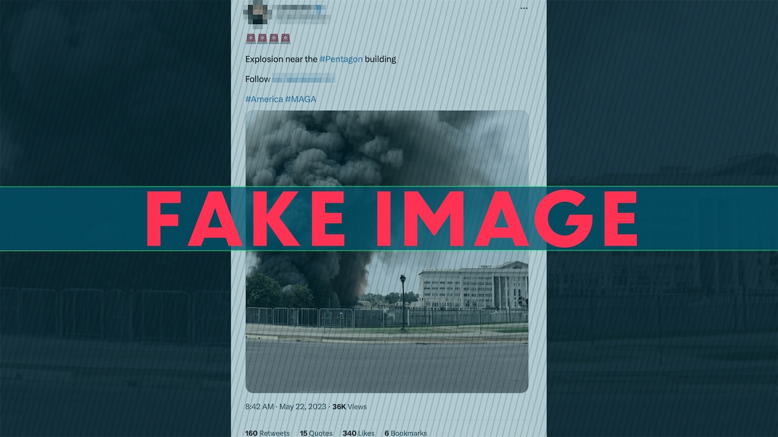 How Verified Accounts Helped Make Fake Images Of A Pentagon Explosion