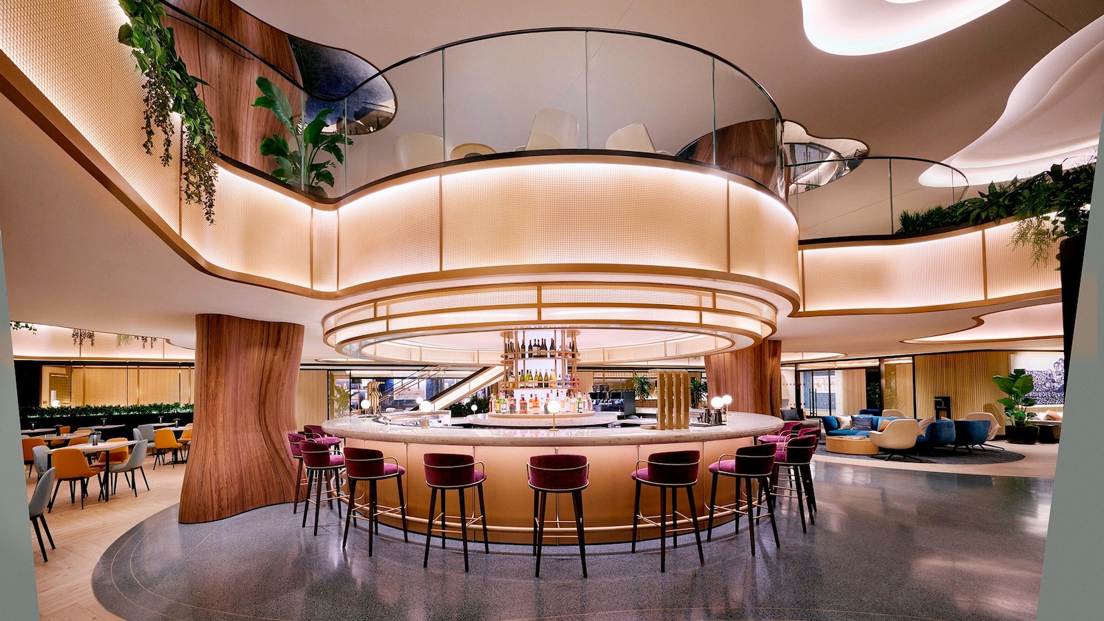 Chase debuts new airport lounge: Gourmet menus, sleek interiors, free ...