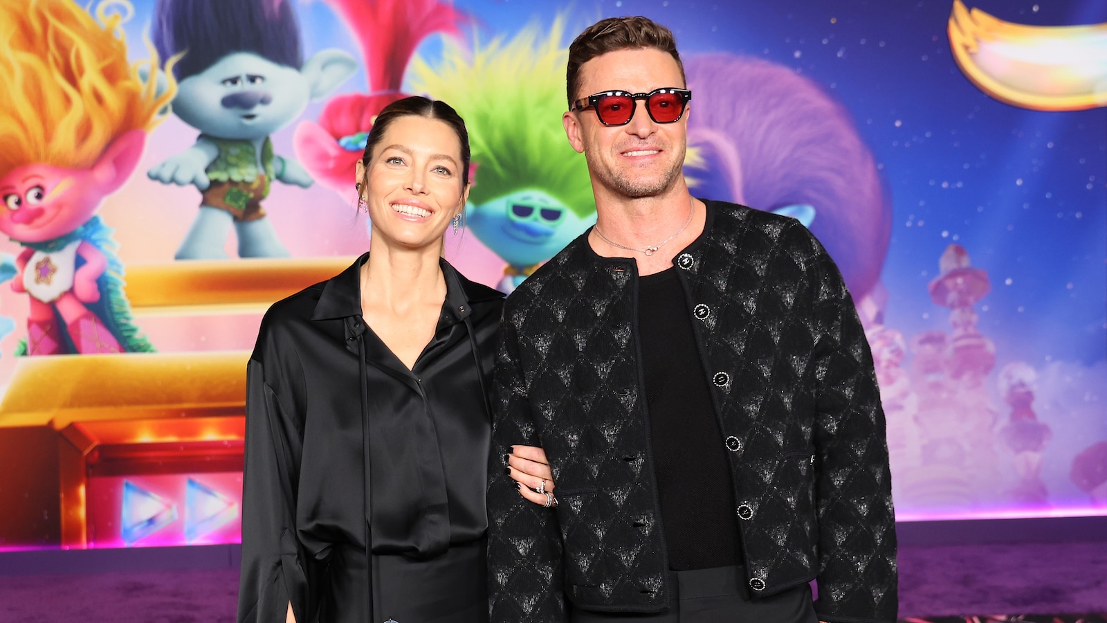 Justin Timberlake, Jessica Biel and *NSYNC step out for 'Trolls Band ...