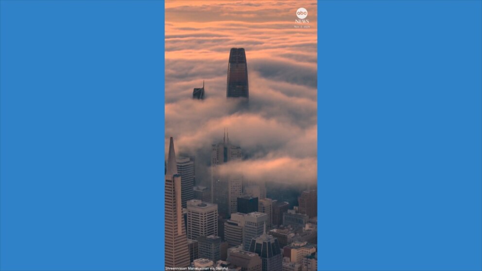 Video Aerial footage shows San Francisco swathed in fog - ABC News