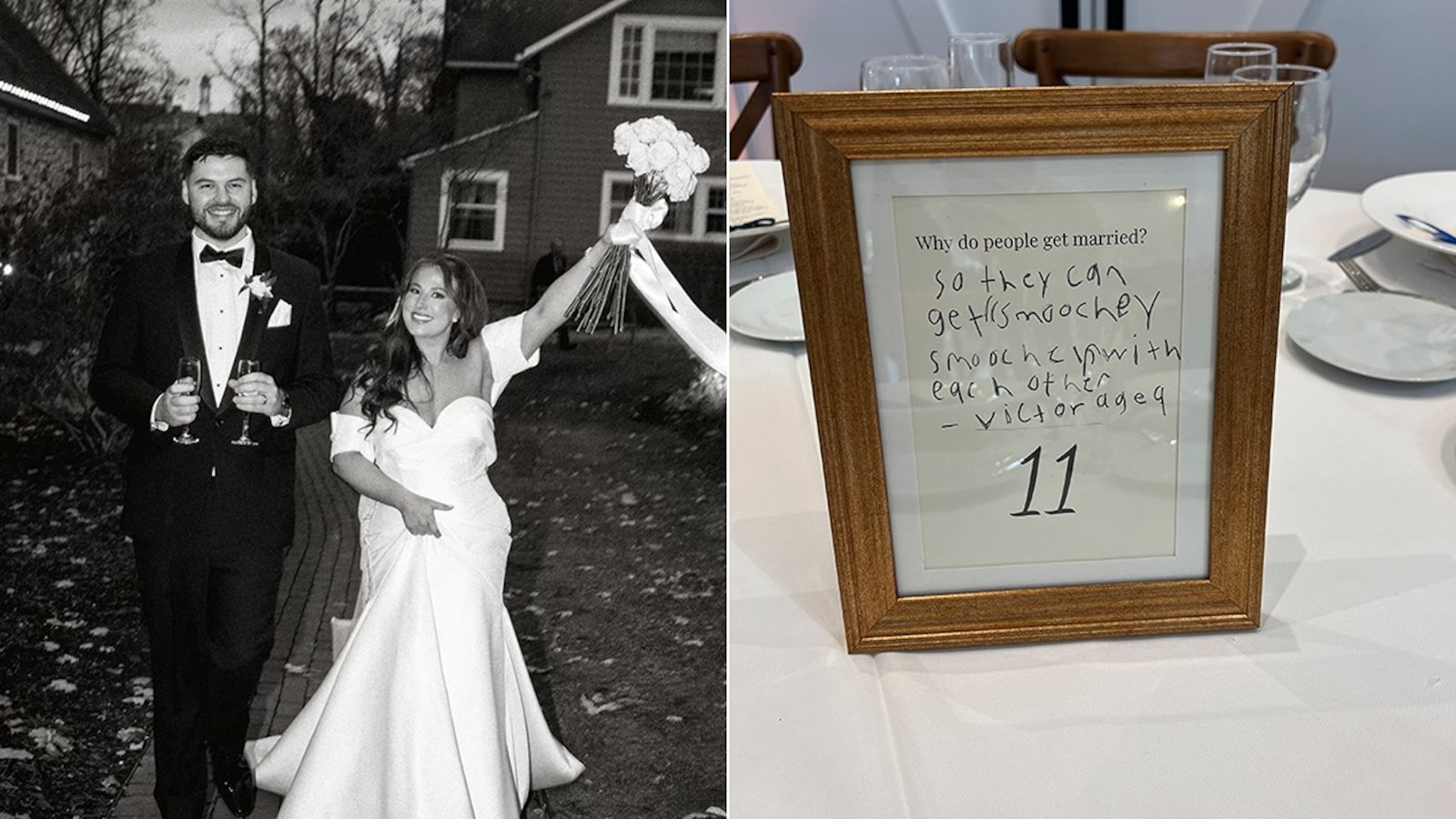 Groom's 4th graders' sweet centerpiece notes steal the show at his ...