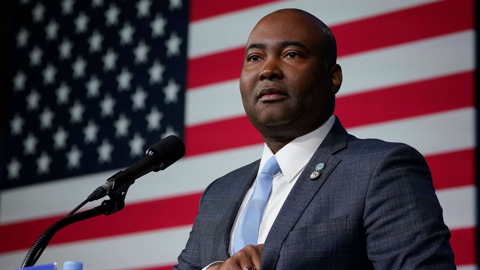 DNC Chairman Jaime Harrison campaigns for Virginia Democrats, blasts ...
