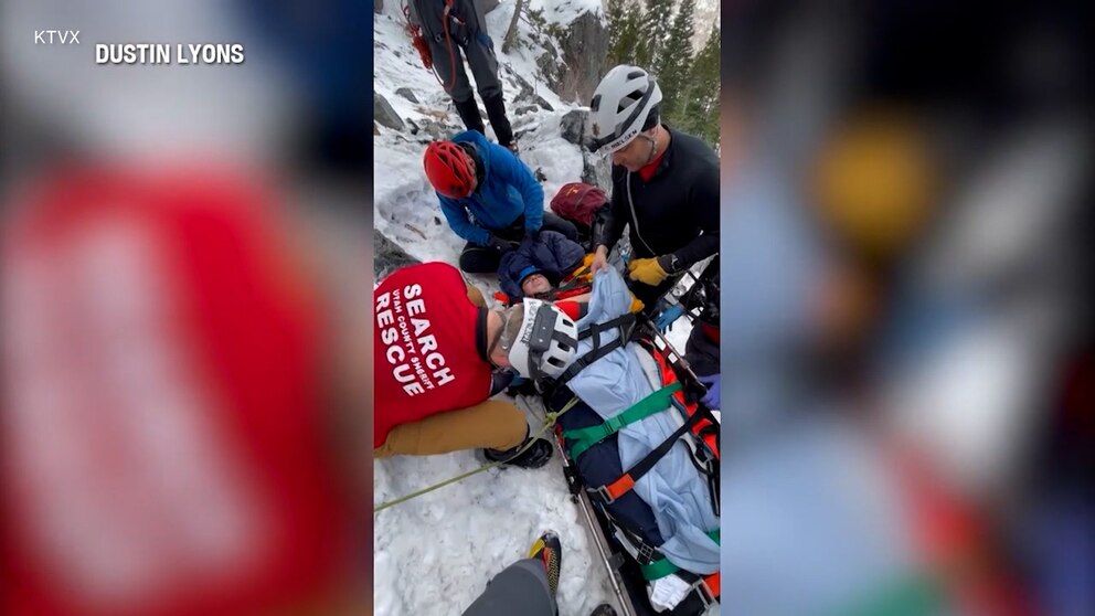 Video Ice climber survives 40-foot fall in Utah - ABC News
