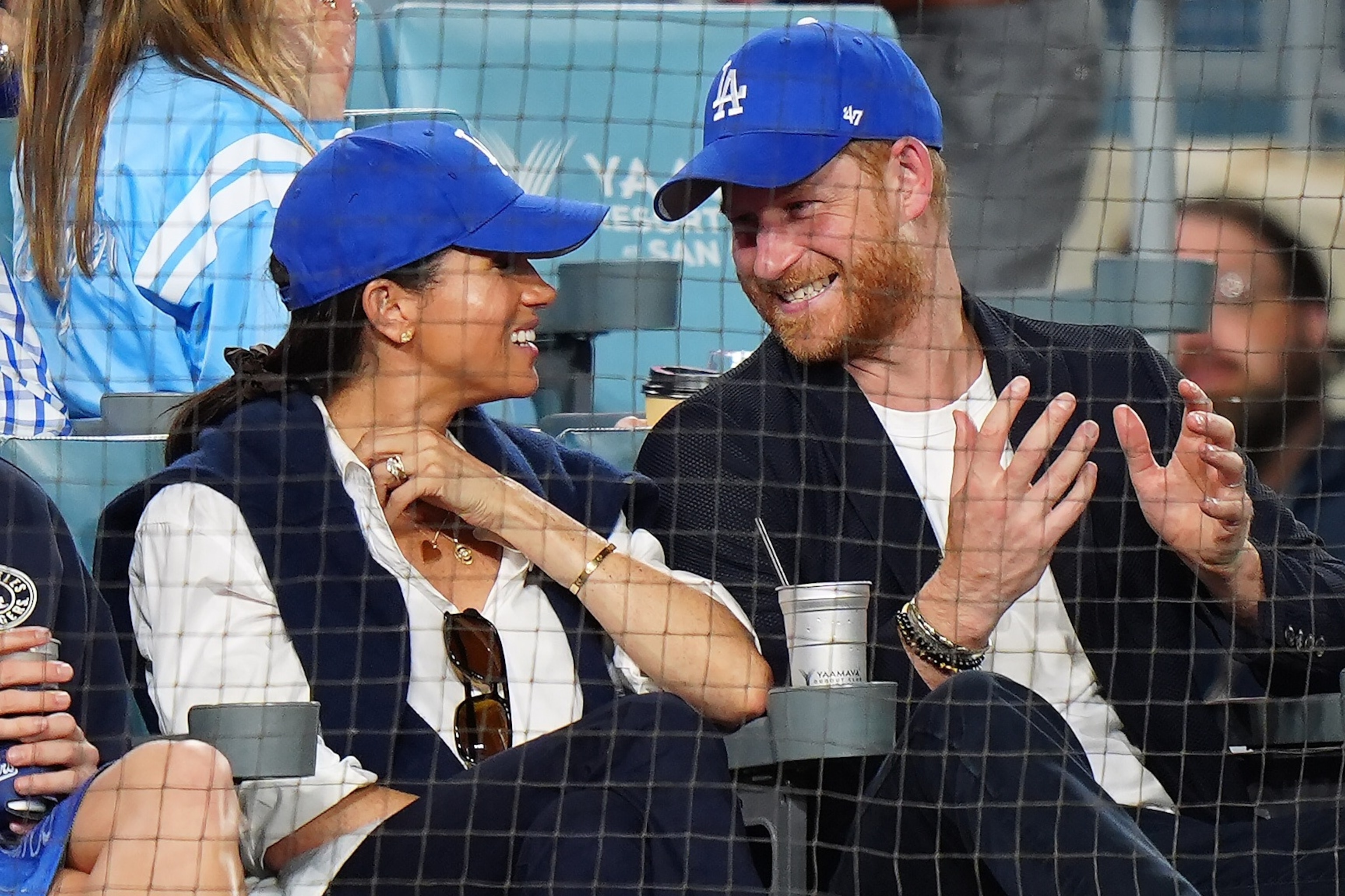Prince Harry and Meghan, Brad Pitt, more cheer on Dodgers at World ...