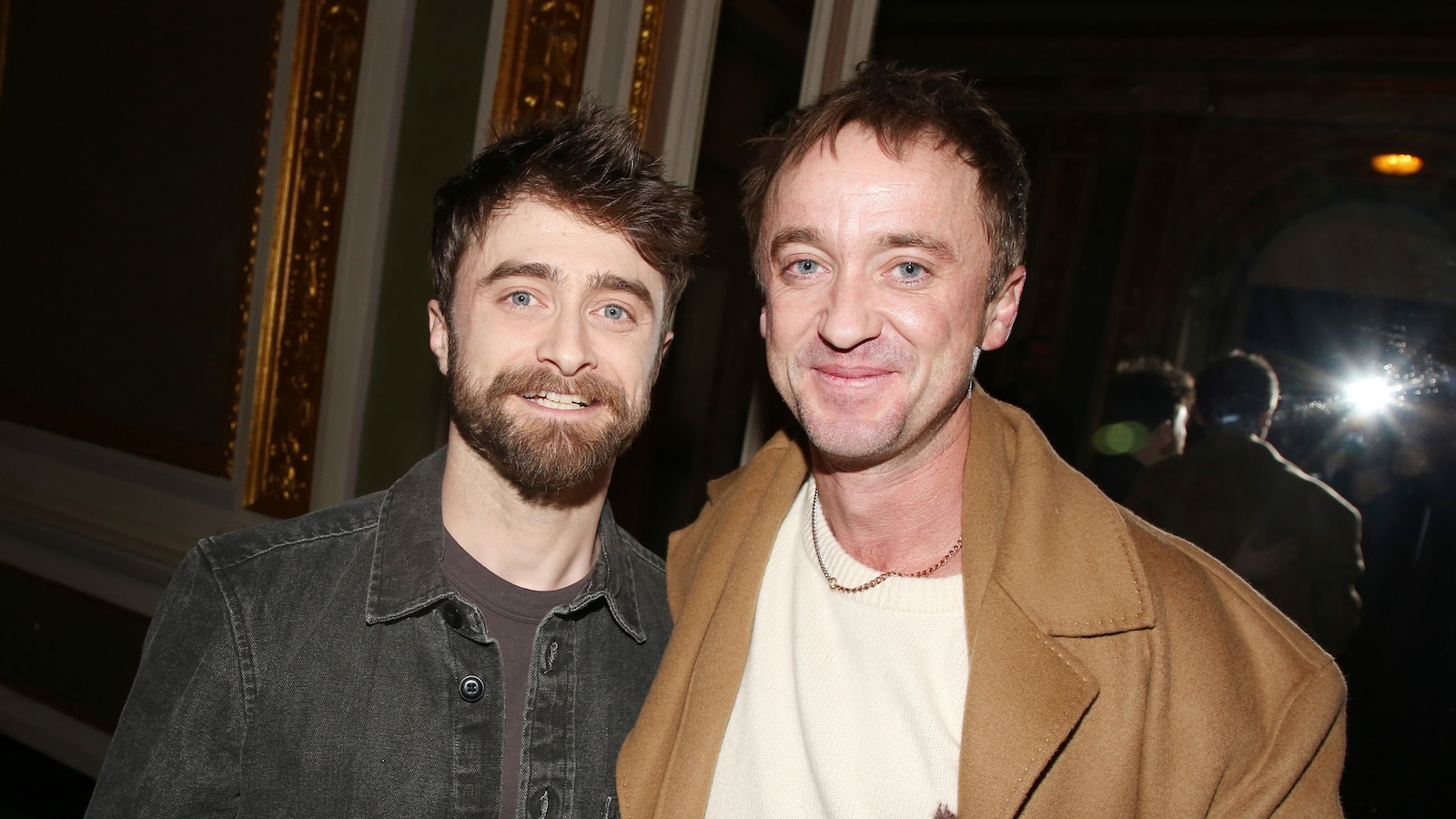 'Harry Potter' stars Daniel Radcliffe, Tom Felton reunite on Broadway ...