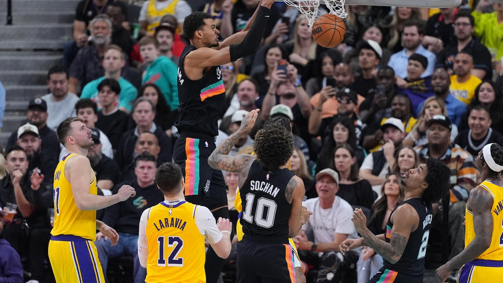 Johnson and Wembanyama fuel Spurs to win over Lakers 107-91, despite ...