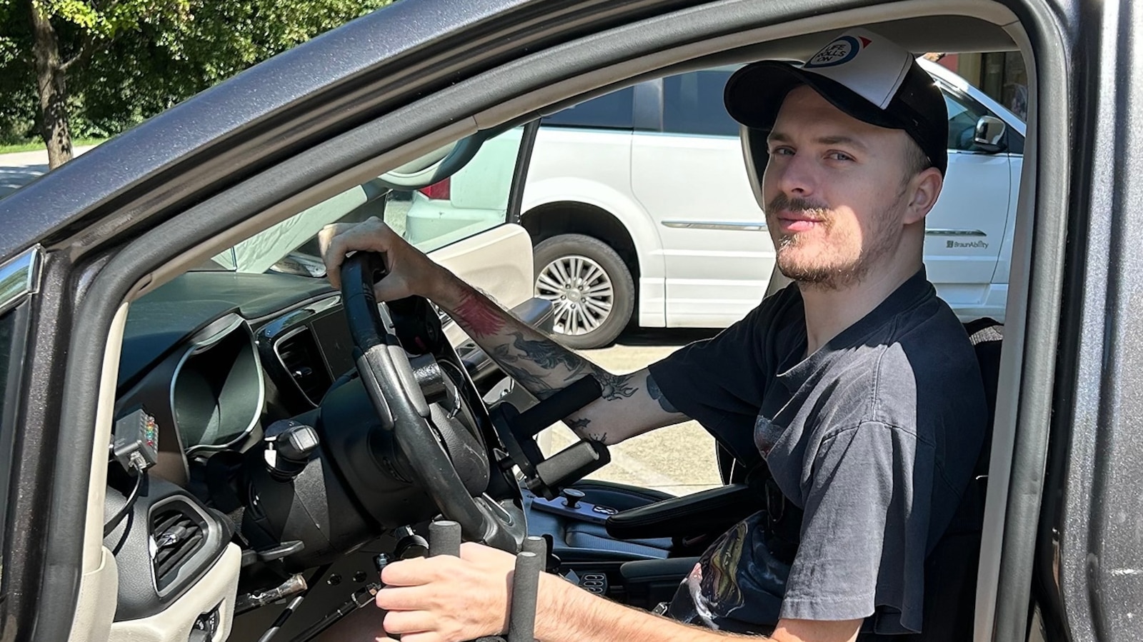 Man left paralyzed at 19 drives car again for 1st time - ABC News