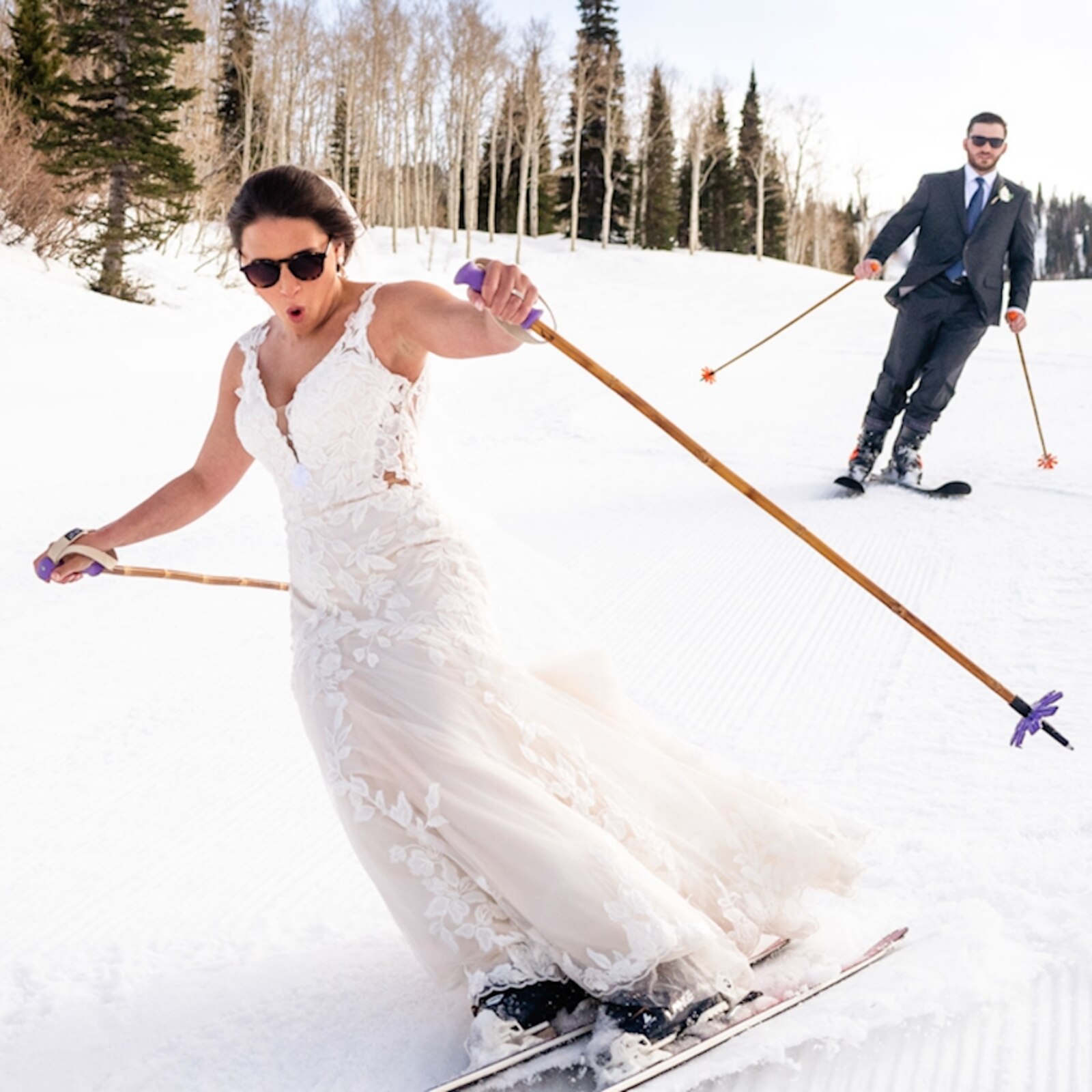 Ski Bum Wedding Maria & Bob's Snowboarding Ski Resort Wedding