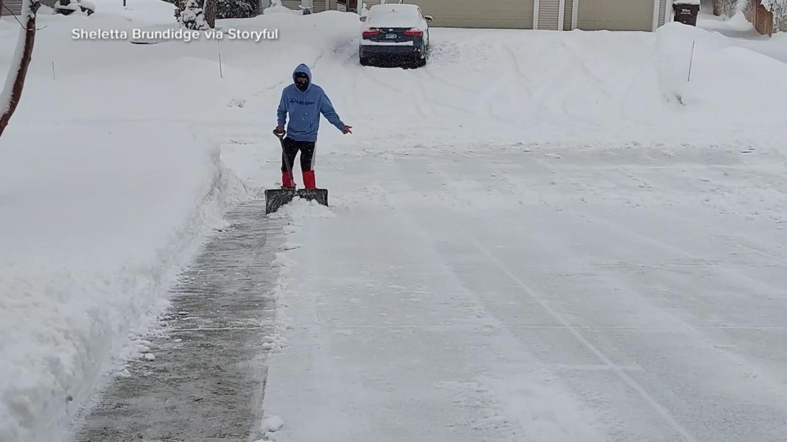 Shoveling Snow Driveway