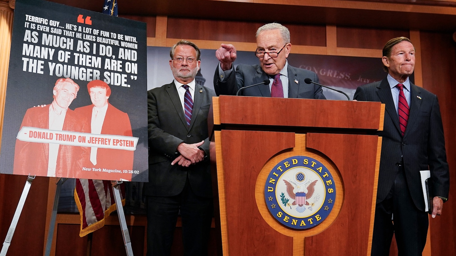 Senate Democrats try to force DOJ to release Epstein files using little ...