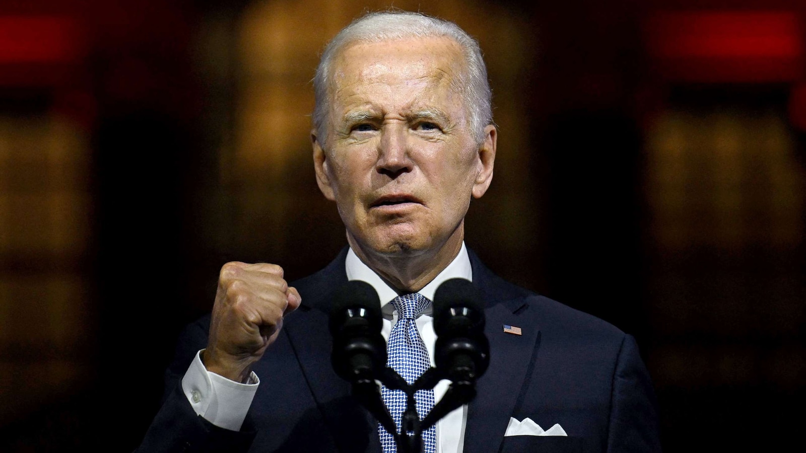 Biden seeks to reframe midterms into stark choice between democracy and ...