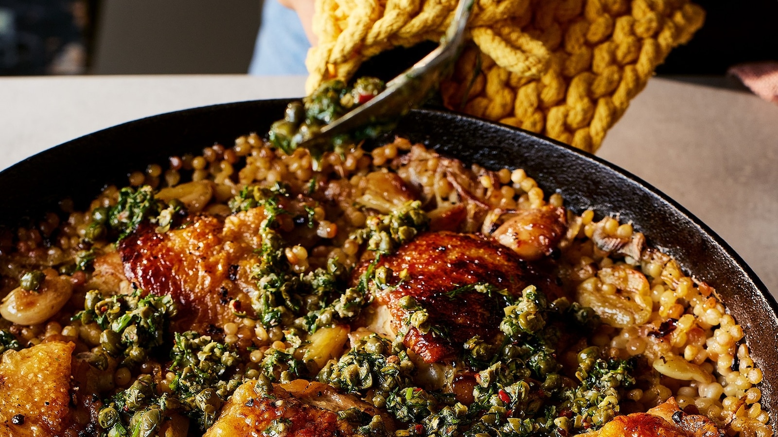 1-pan garlicky chicken couscous and other cozy recipes for fall from ...