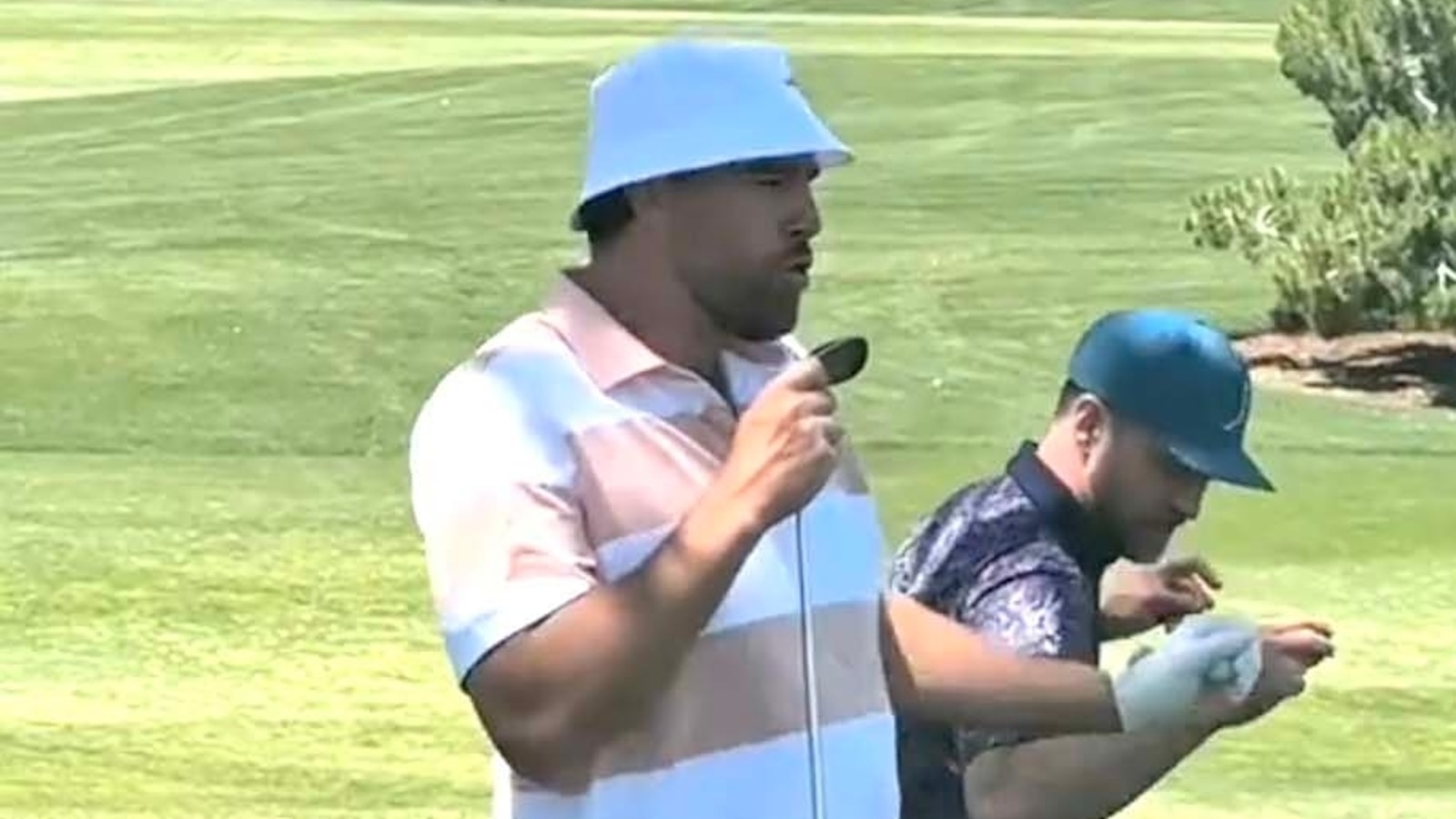 Justin Timberlake, Travis Kelce bust a move on golf course: Watch ...