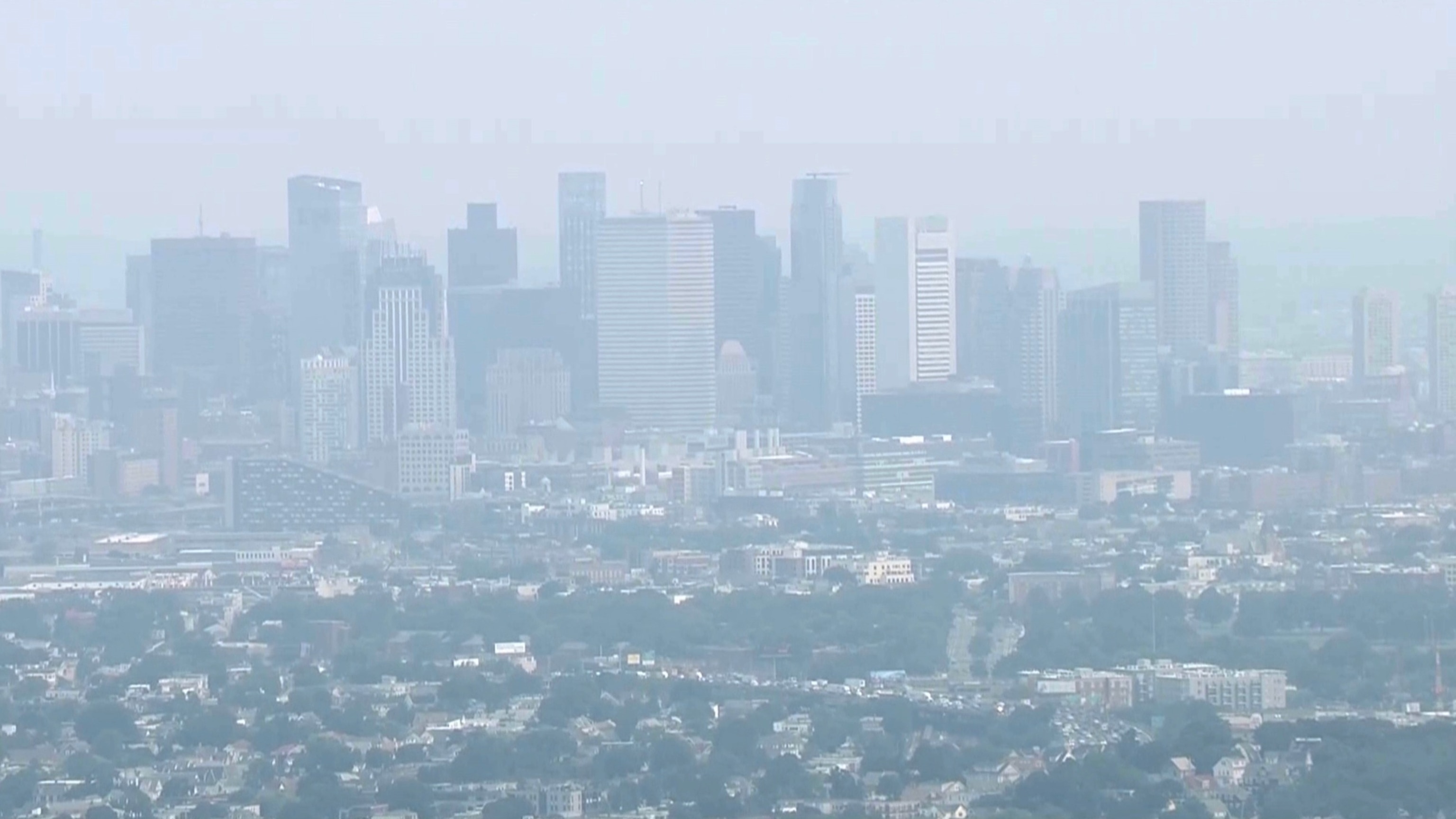 Toxic Canada wildfire smoke prompts ground delay at Boston's Logan ...