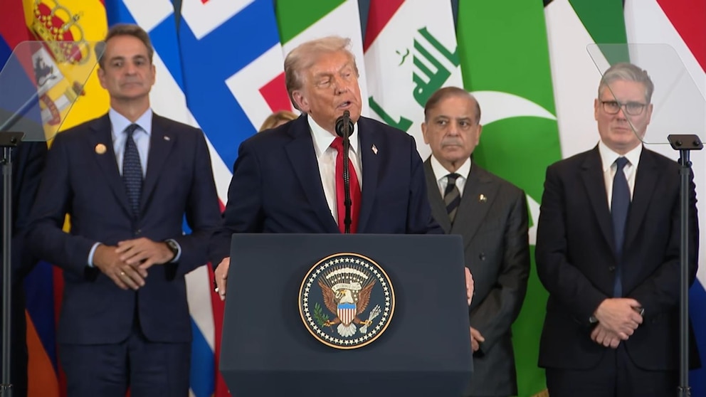 Video Trump participates in Middle East peace signing ceremony - ABC News