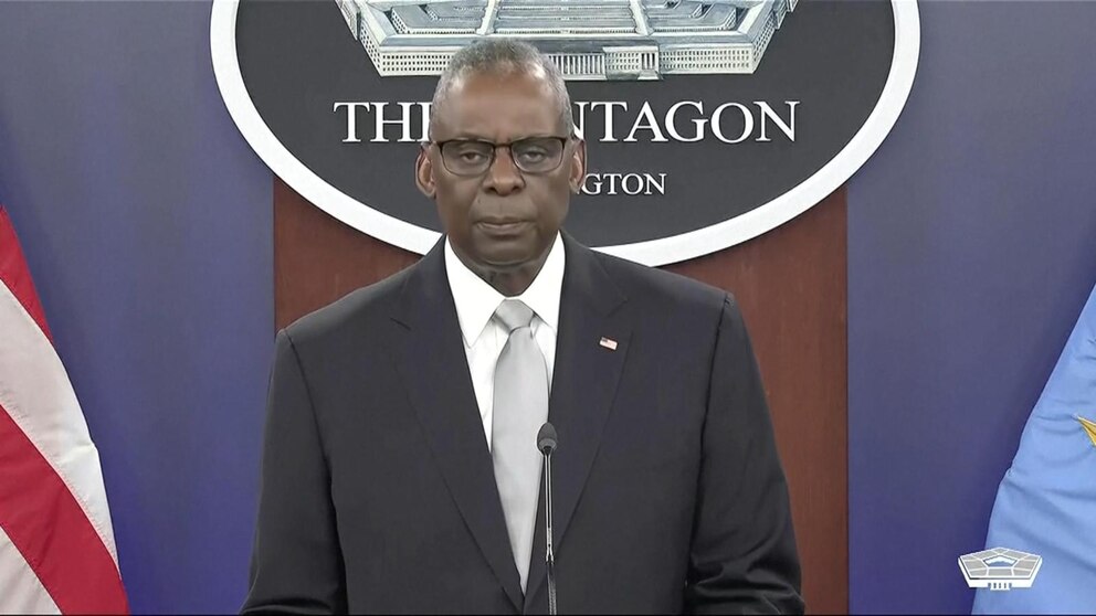 Video Defense Sec. Austin gives 1st press conference after surgery ...