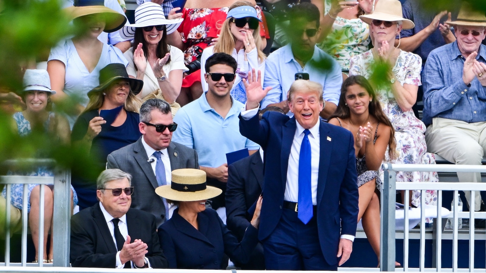 Trump attends son Barron's high school graduation on day off from court ...