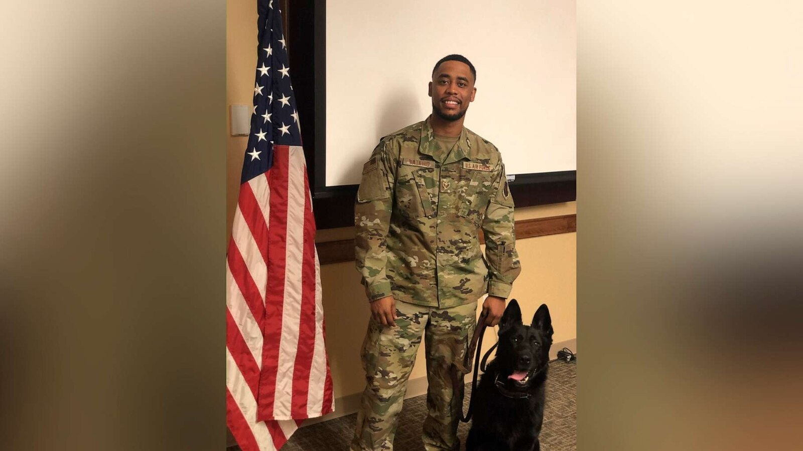 Staff sergeant reunites with retired military dog through adoption ...