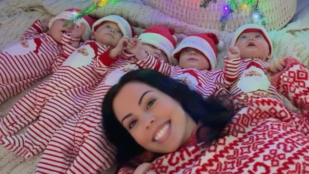 Quintuplets to celebrate Christmas at home after leaving NICU - Good ...