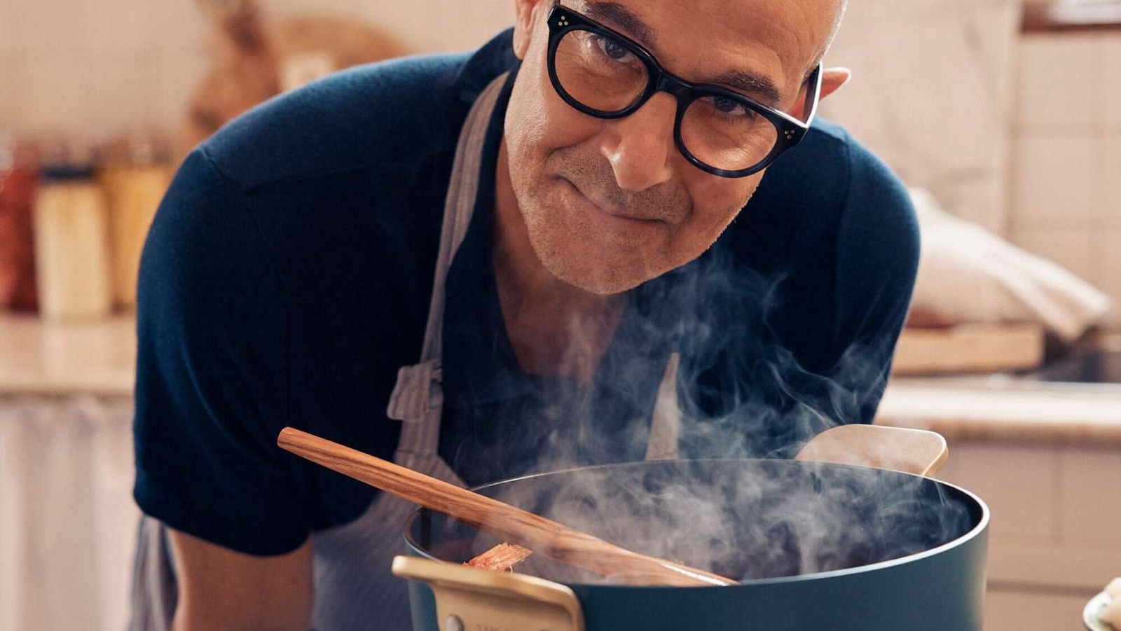 Stanley Tucci launches new cookware at Williams-Sonoma - ABC News