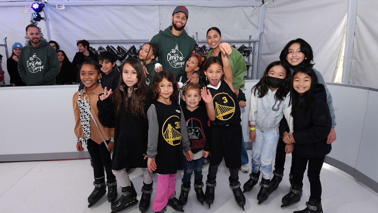 Stephen, Ayesha Curry host a winter wonderland for 500 kids, families ...