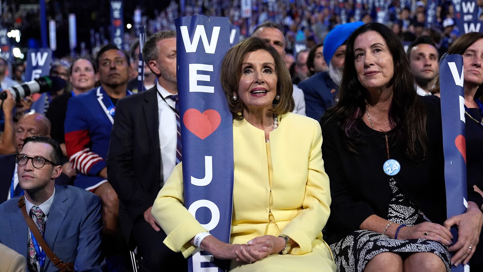 Nancy Pelosi, who appeared to encourage Biden's exit, speaks at DNC backing Harris - ABC News