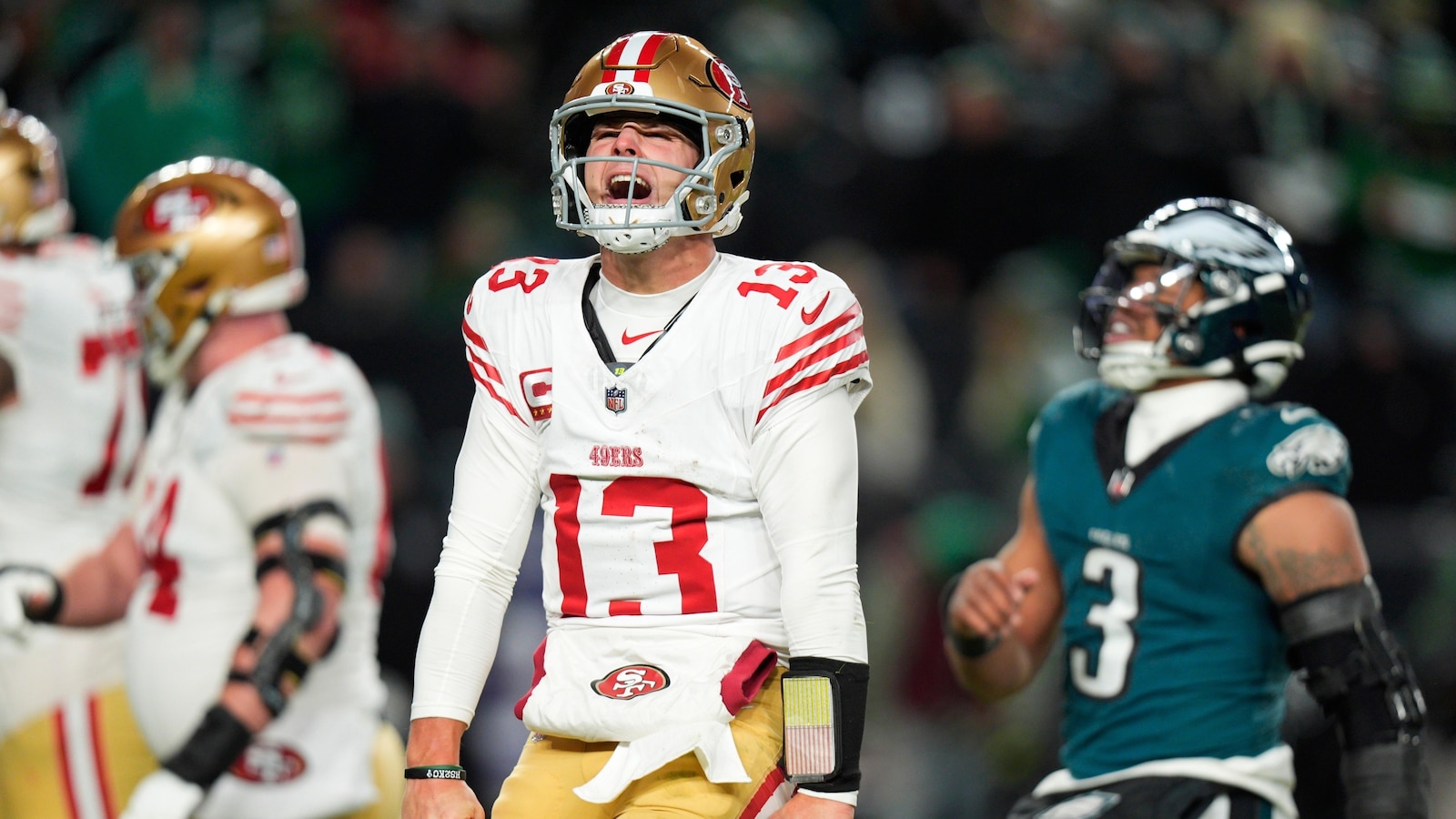 Purdy, 49ers eliminate defending Super Bowl champion Eagles with 23-19 ...