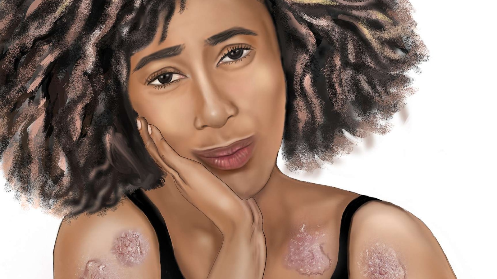 Medical student's illustrations featuring Black people, skin tones ...