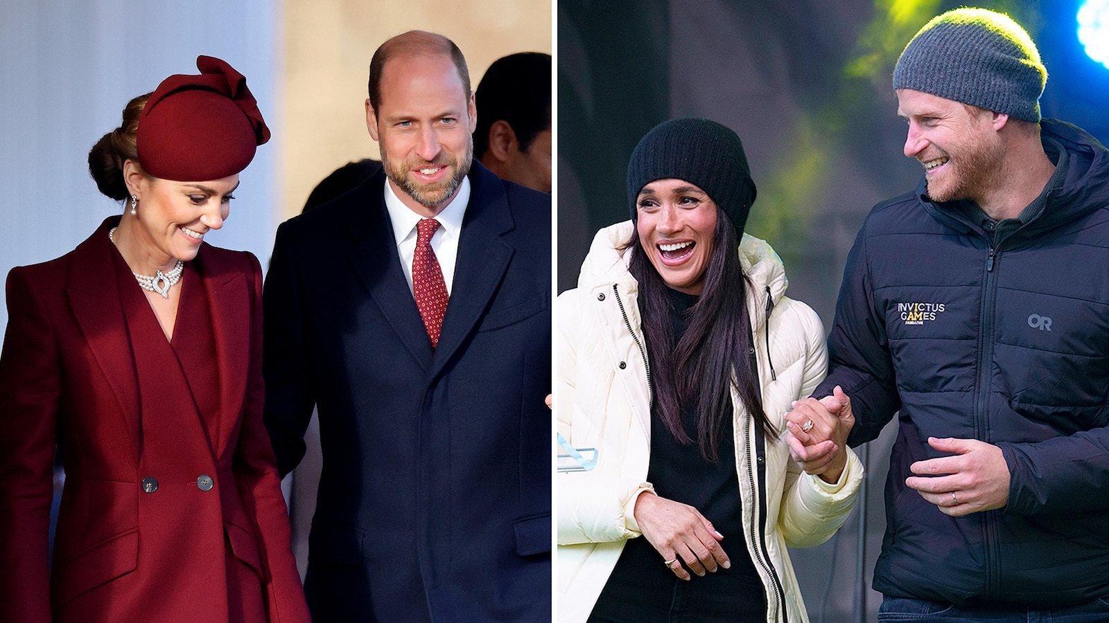 Kate Middleton, Prince William and Meghan Markle, Prince Harry share PDA moments for Valentine's ...