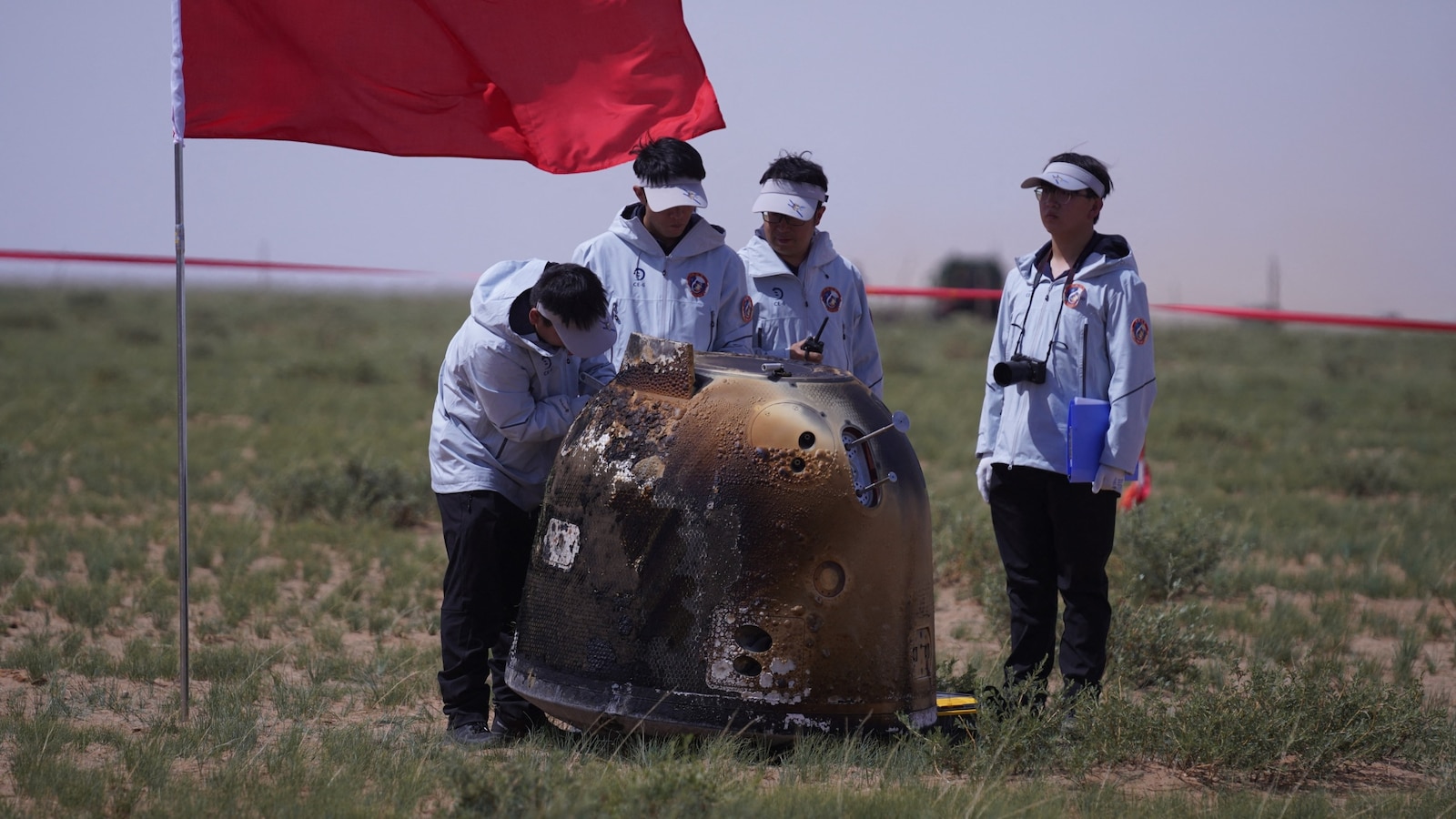 China's lunar probe returns to Earth with 1st samples from far side of ...
