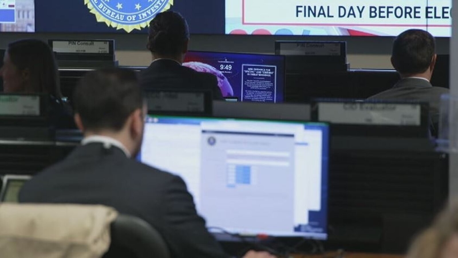 FBI command post 'triaging' election threats to share with state and ...