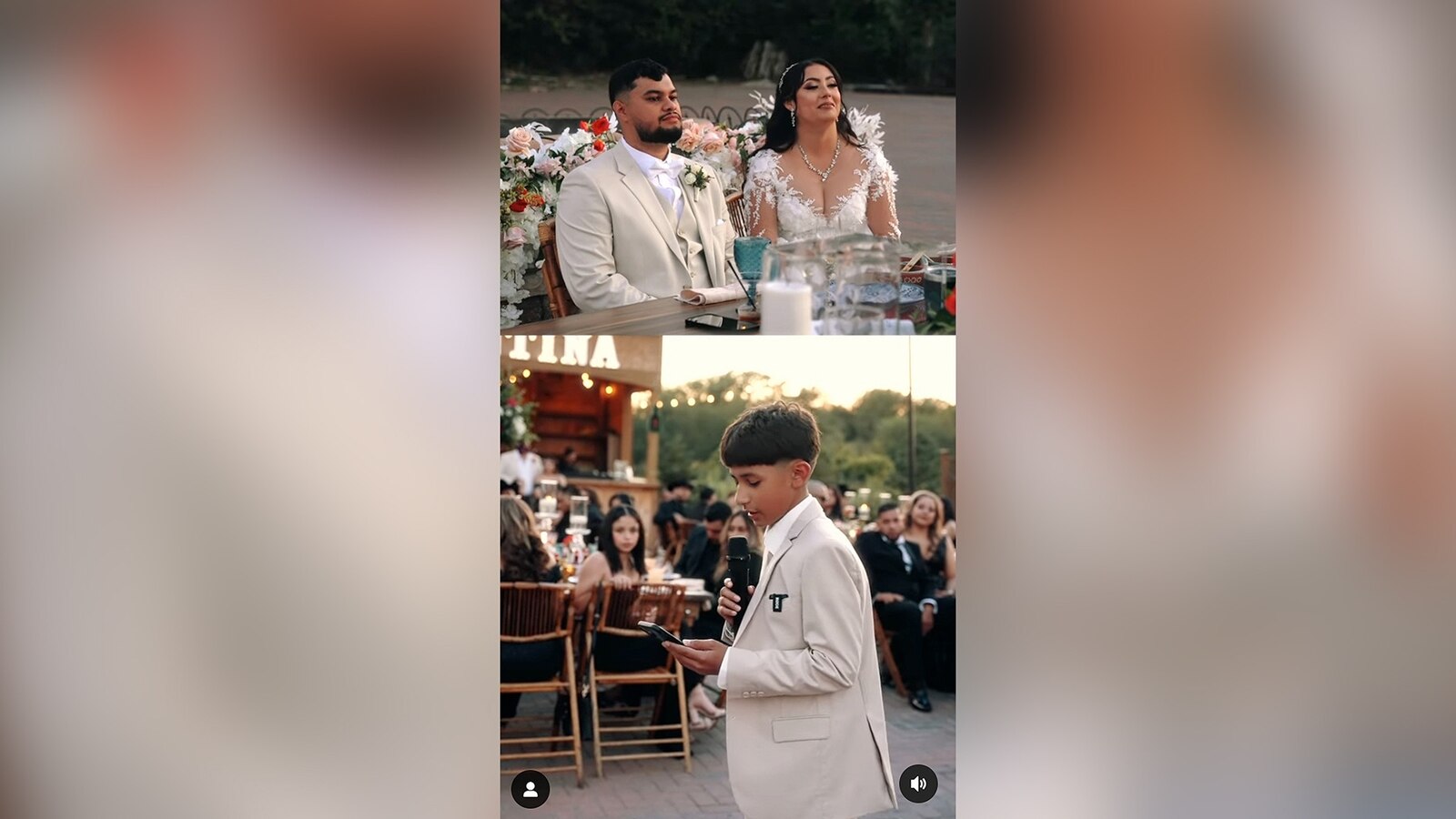 Little brother shares heartfelt, emotional speech at sister's wedding ...