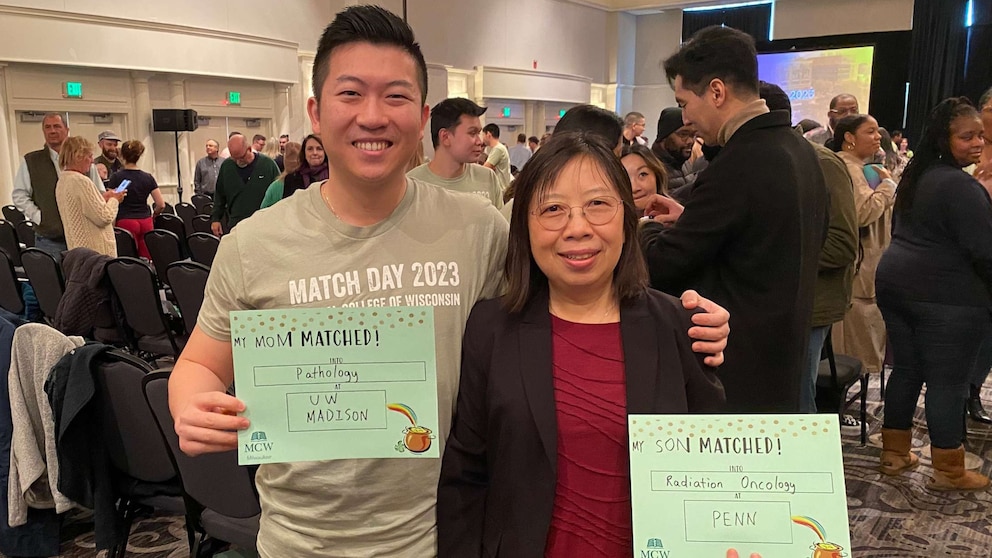 Mom and son celebrate matching residency programs together: ‘Still ...