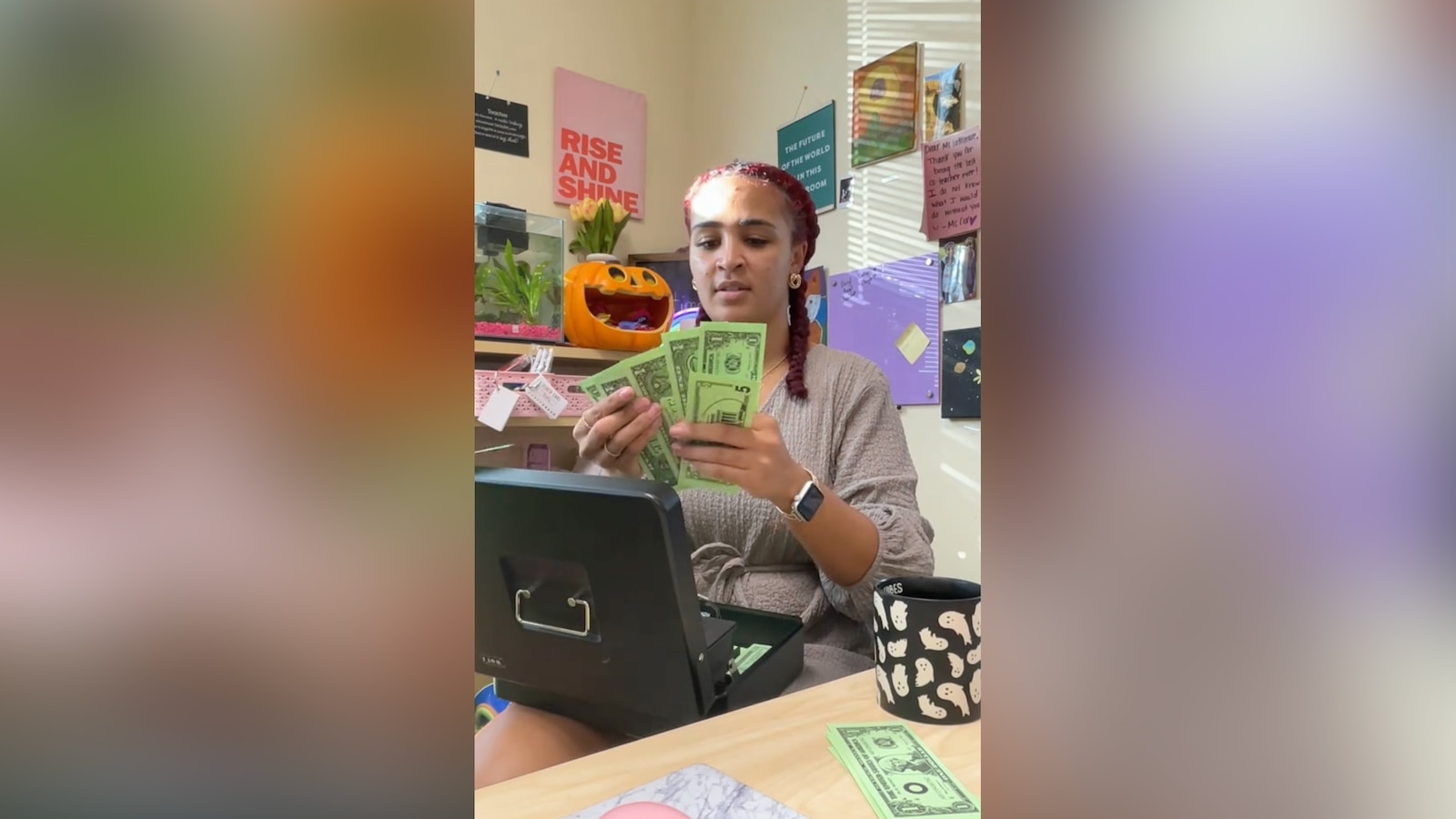 Teacher gives students jobs and charges 'rent' to teach financial ...