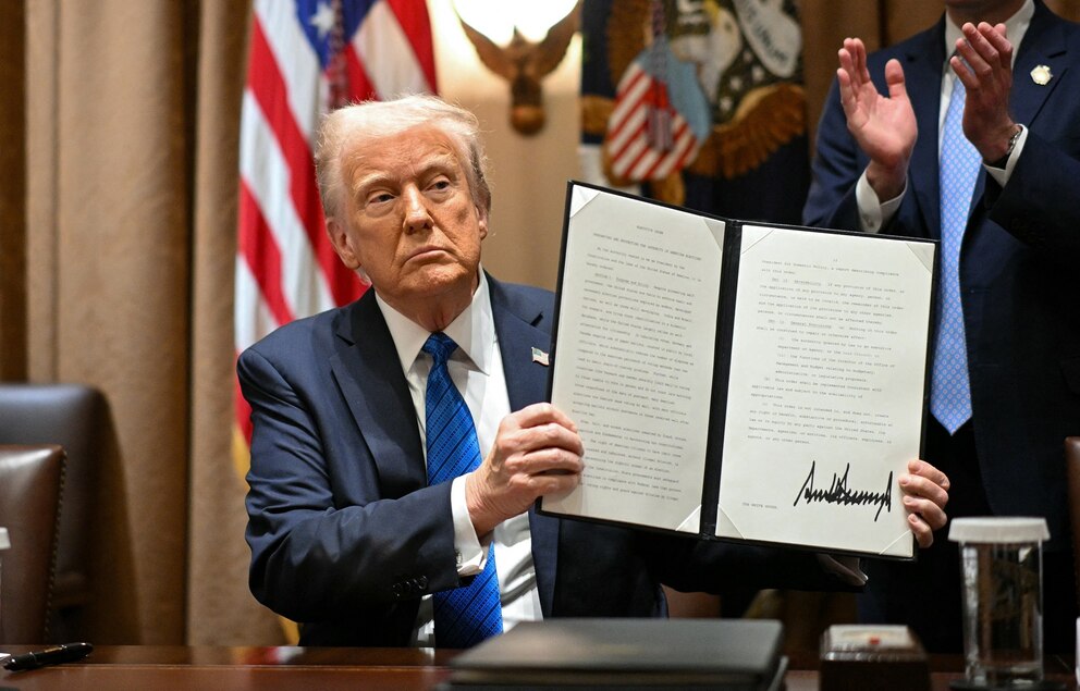 Civil rights groups sue Trump over executive order requiring ...