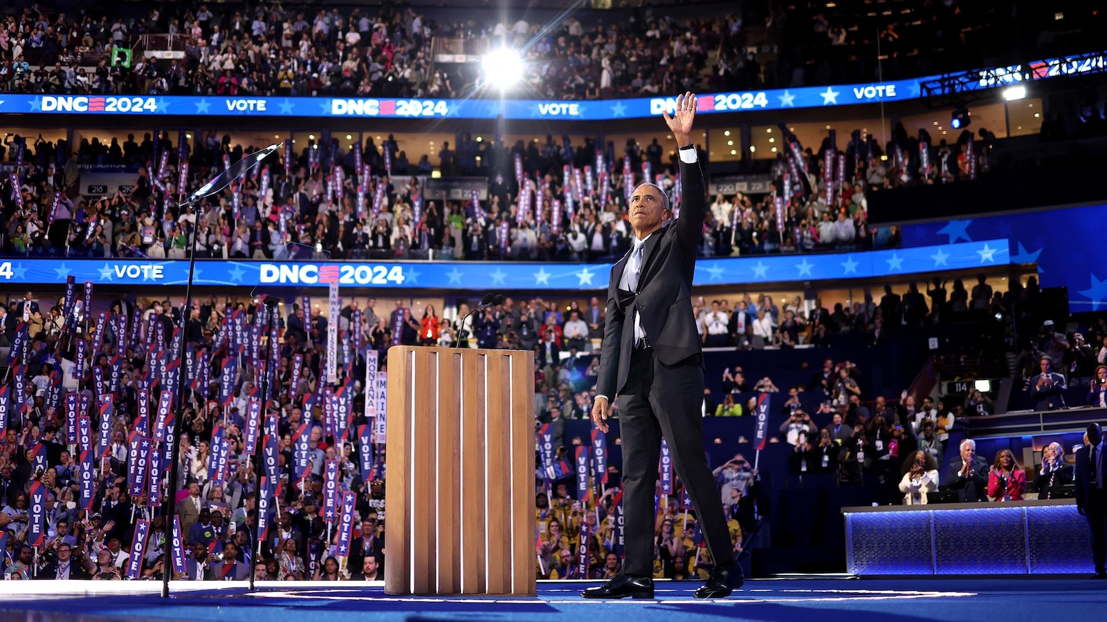 DNC Day 2 key moments: Obamas wow, Emhoff gets personal, a rollicking ...