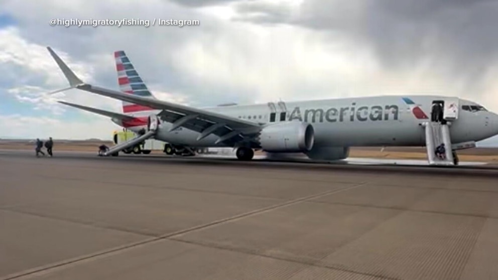 Video American Airlines flight out of Denver forced to abort takeoff ...