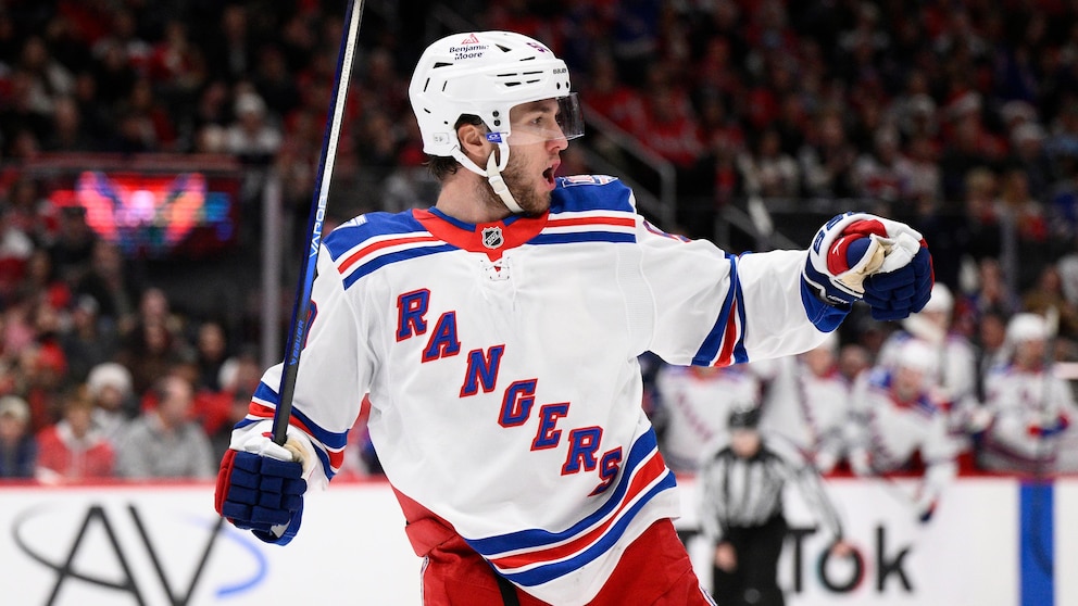 Rangers score 5 goals in the 3rd period to beat the Capitals 7-3 for another road win - ABC News