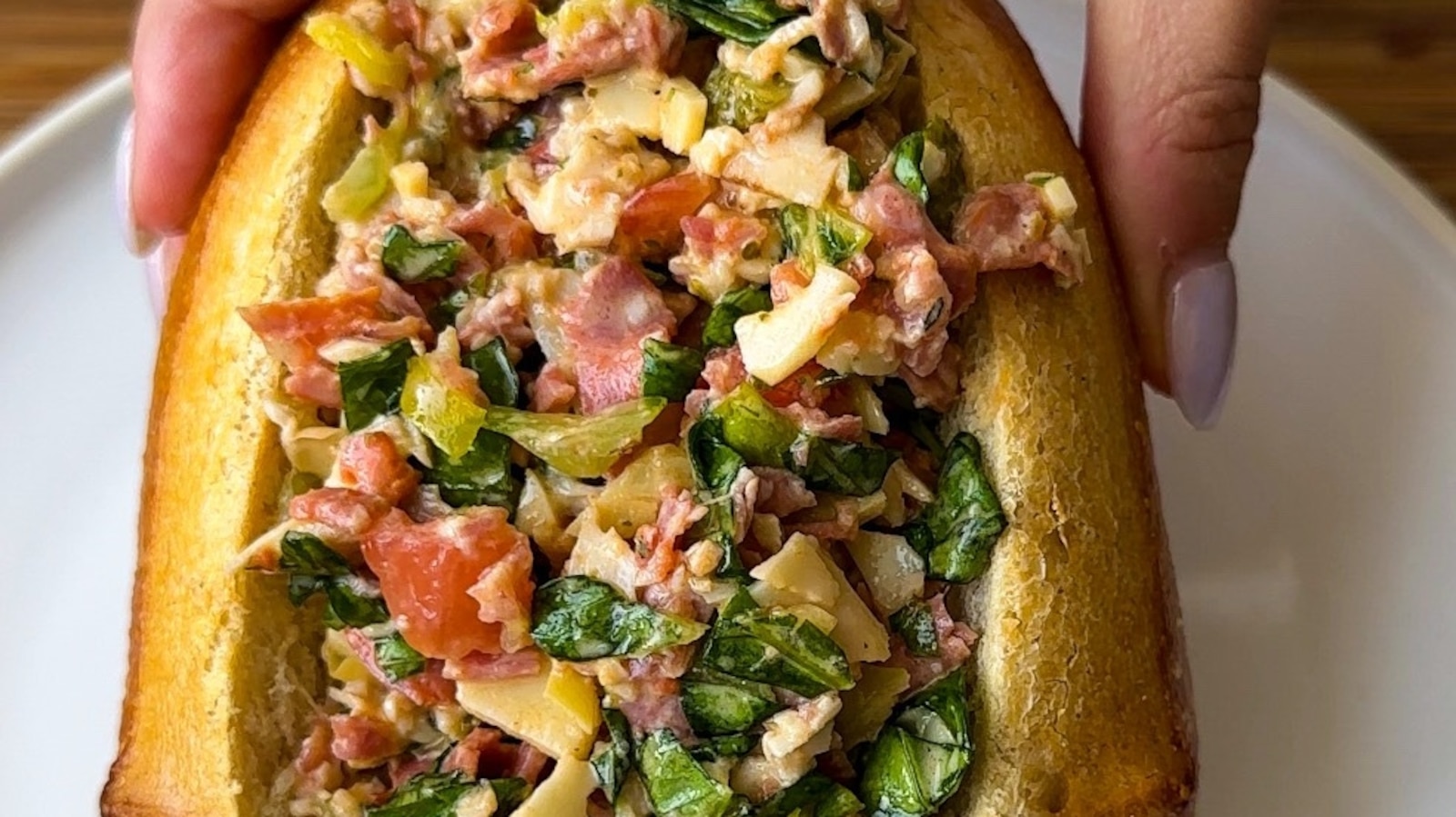 Taste the TikTok trend: How to make chopped salad sandwiches - ABC News