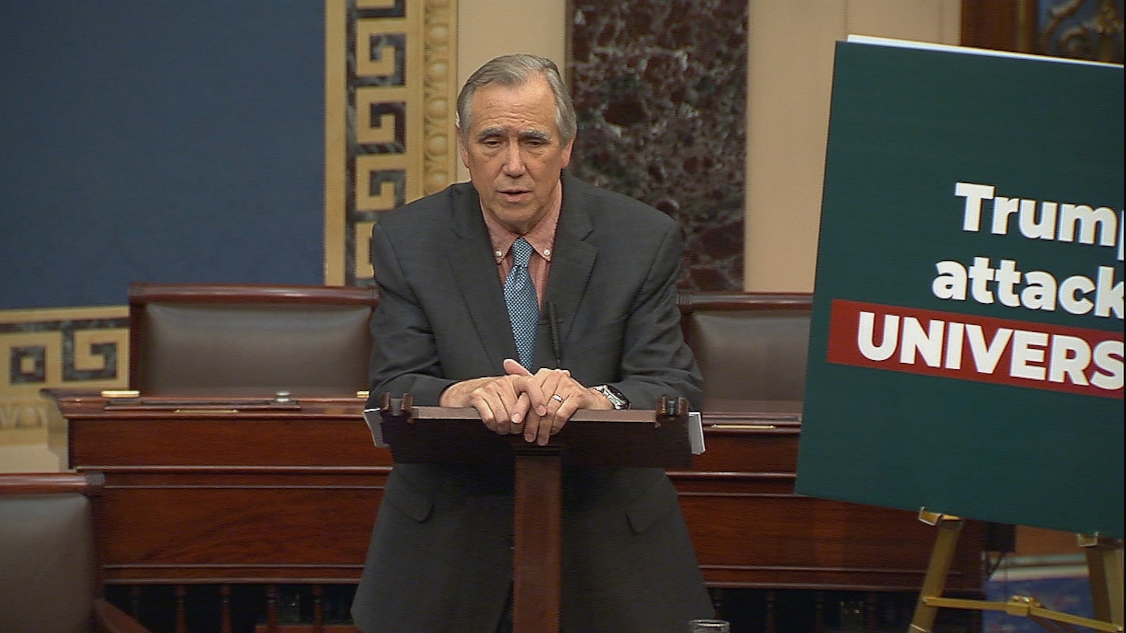 Democratic Sen. Merkley ends floor speech protesting Trump at 22 hours ...